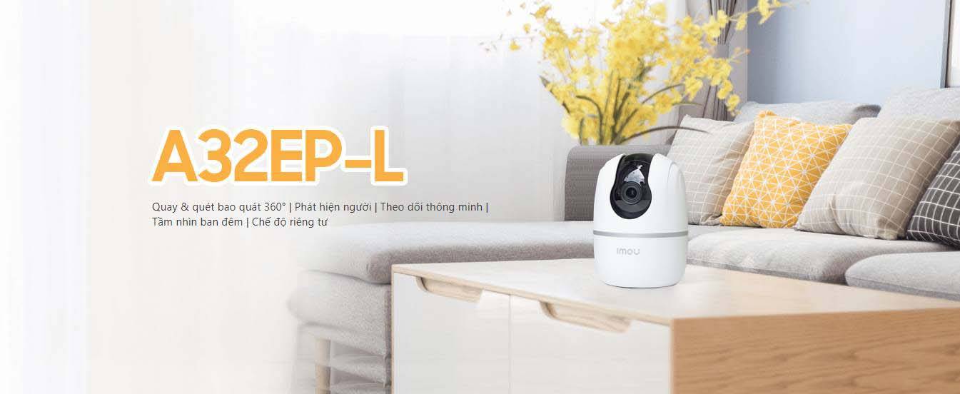 Camera wifi trong nhà imou IPC-A32EP-L quay quét chính hãng