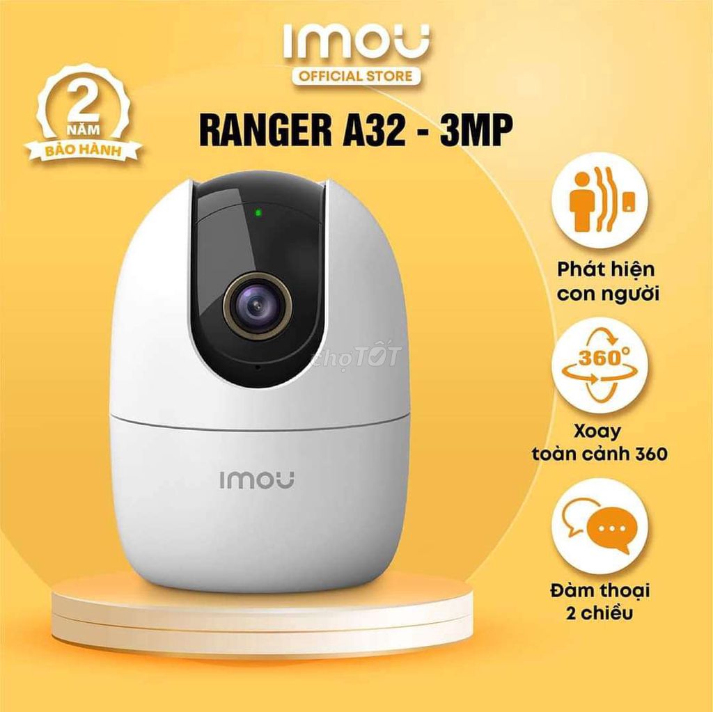 Camera wifi trong nhà imou IPC-A32EP-L quay quét chính hãng