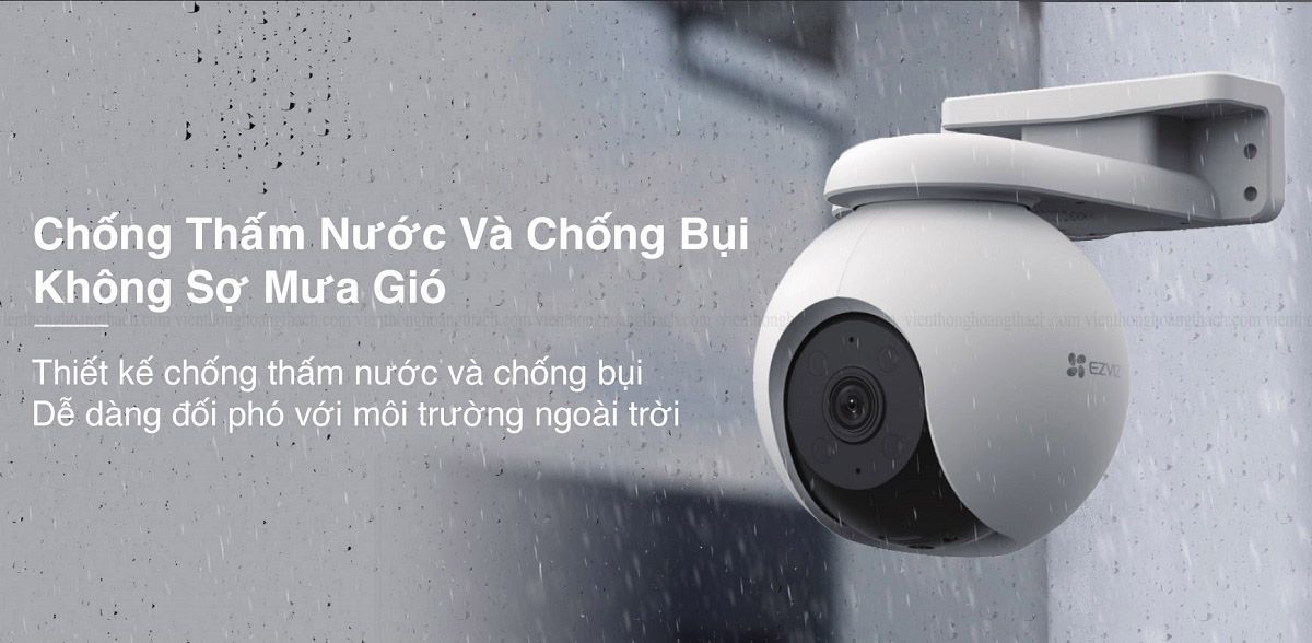 Camera Wifi EZVIZ H8 PRO 5MP 3K xoay 360 ngoài trời chính hãng